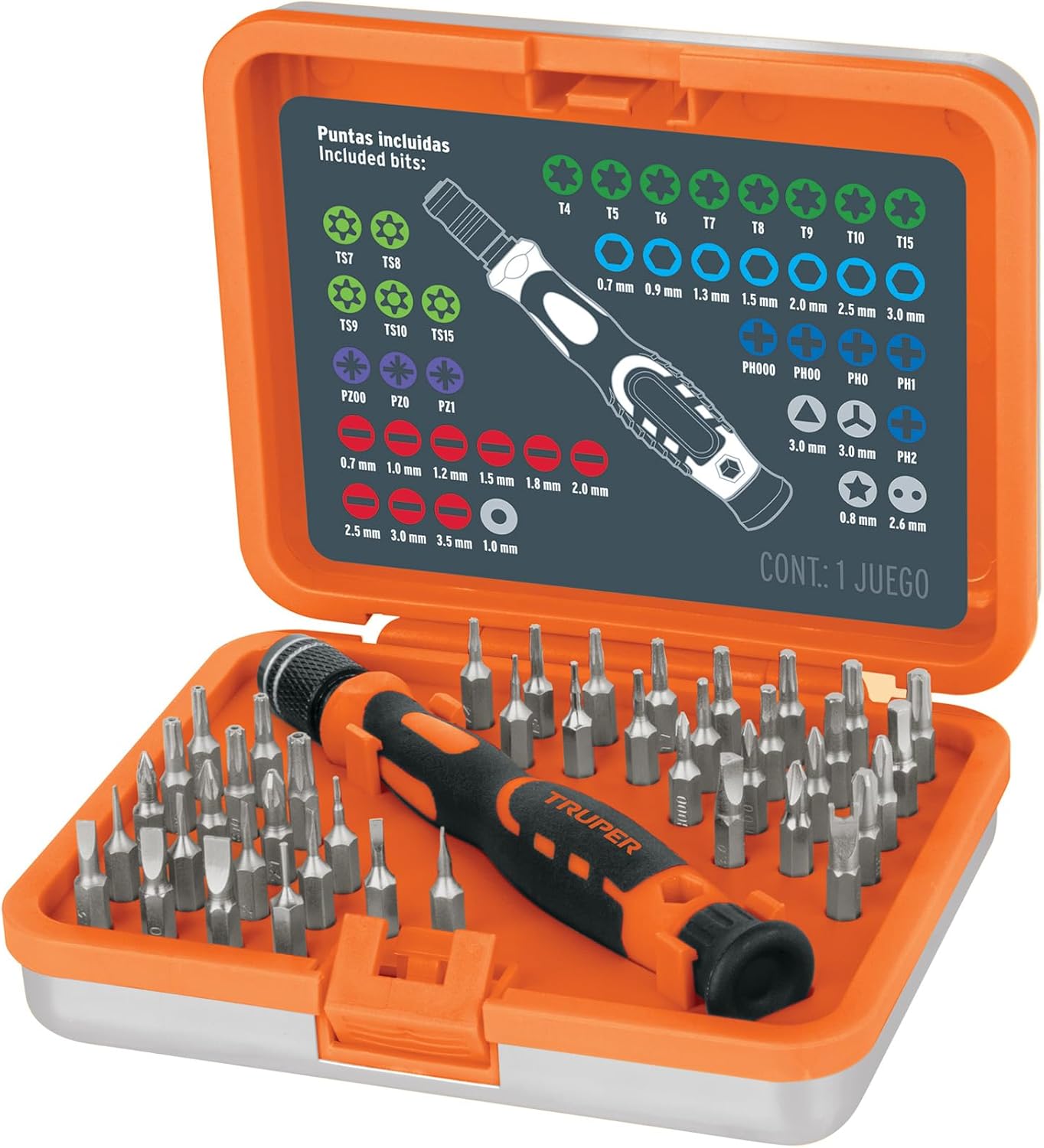 Amazon.com: TRUPER JOY-43 Precision Screwdriver and 42-Bit Set : Tools ...