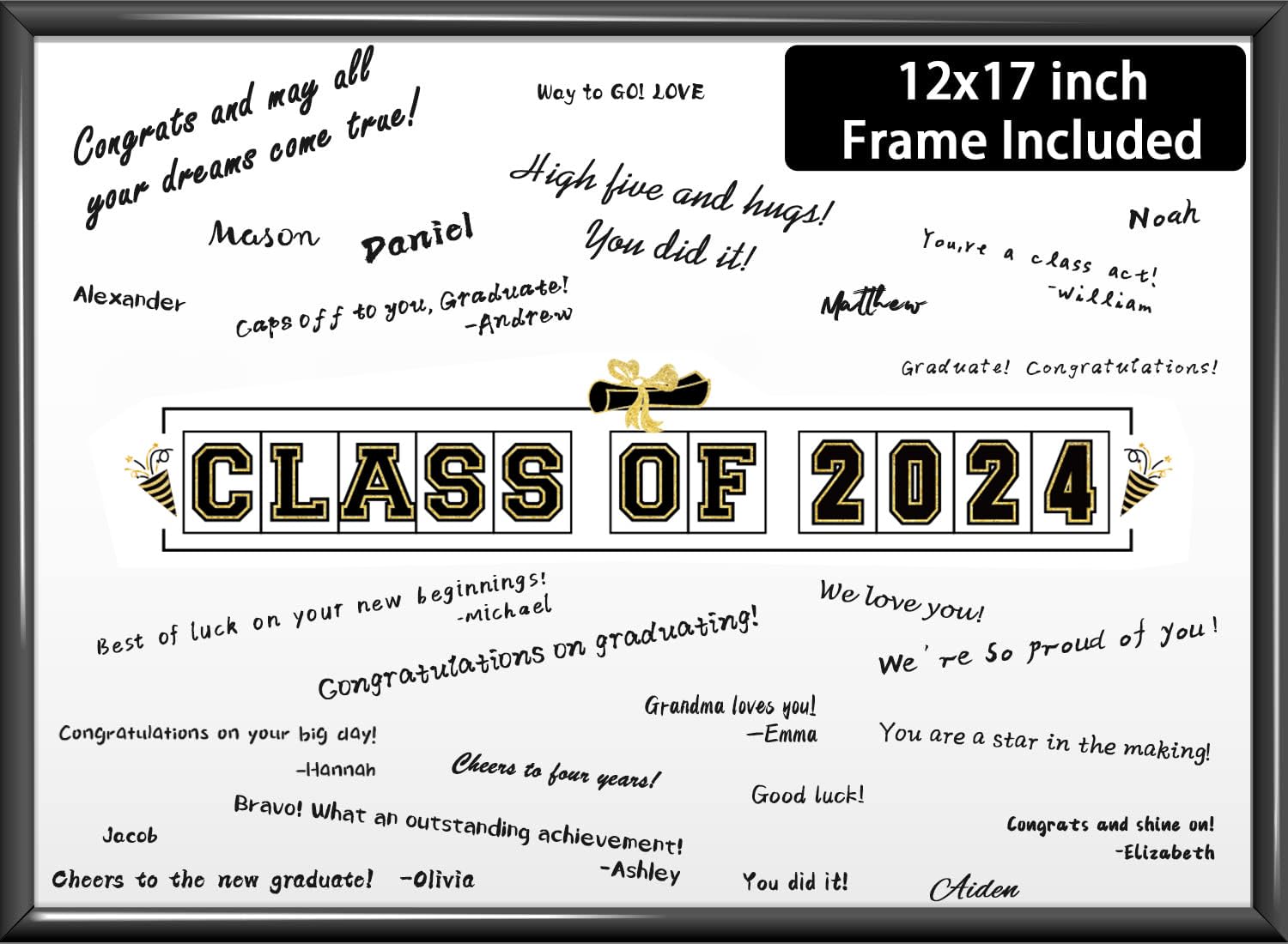 Amazon.com: 2024 Graduation Decorations Class of 2024 Guest Book ...