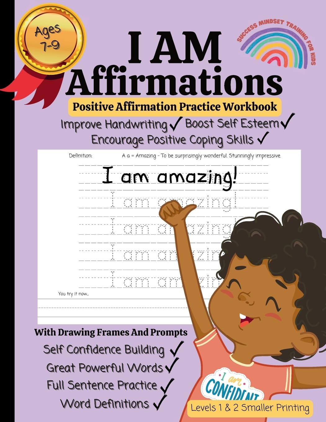 I AM Affirmations For Kids, Affirmation And Handwriting Practice ...