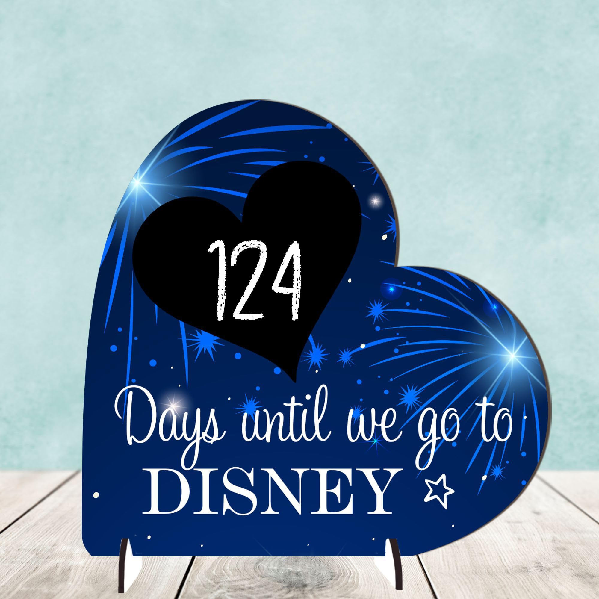 Days Until Disney: Girls Children's Gift, Holiday Countdown Chalkboard ...