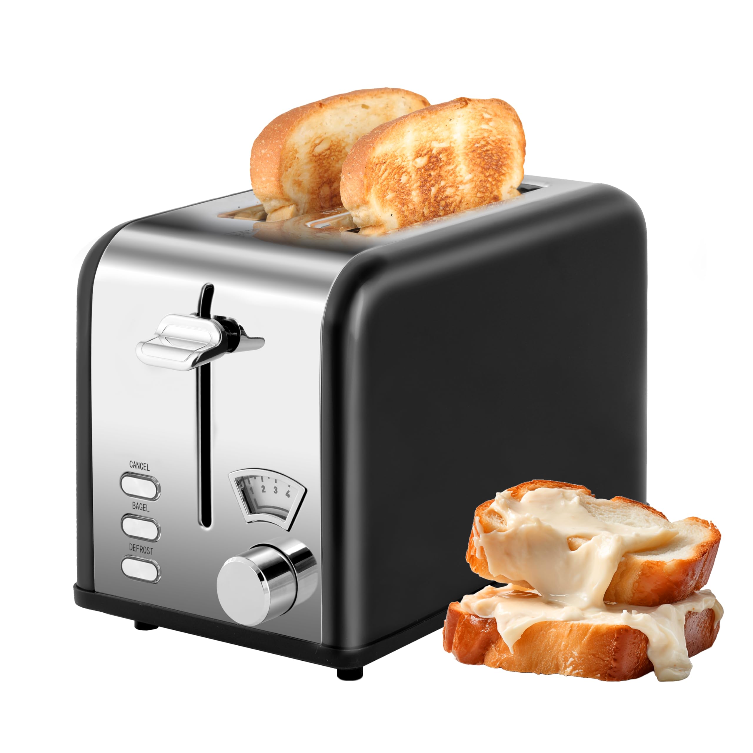 Amazon.com: YSSOA 2-Slice Toaster, 5 Browning Setting and 3 Function ...