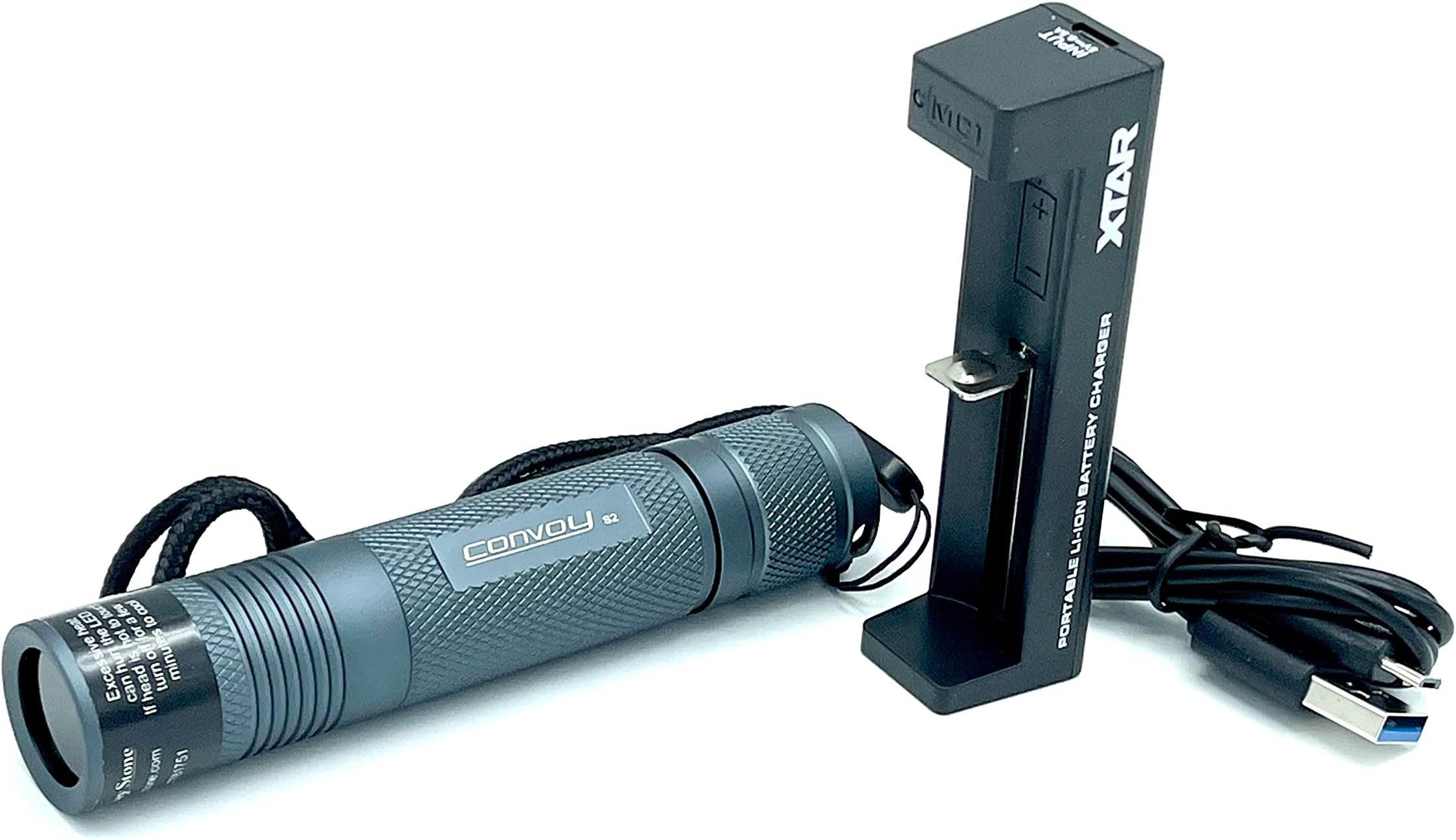 The Petoskey Stone Convoy S2 + UV 365nm LED Flashlight with Filter for ...