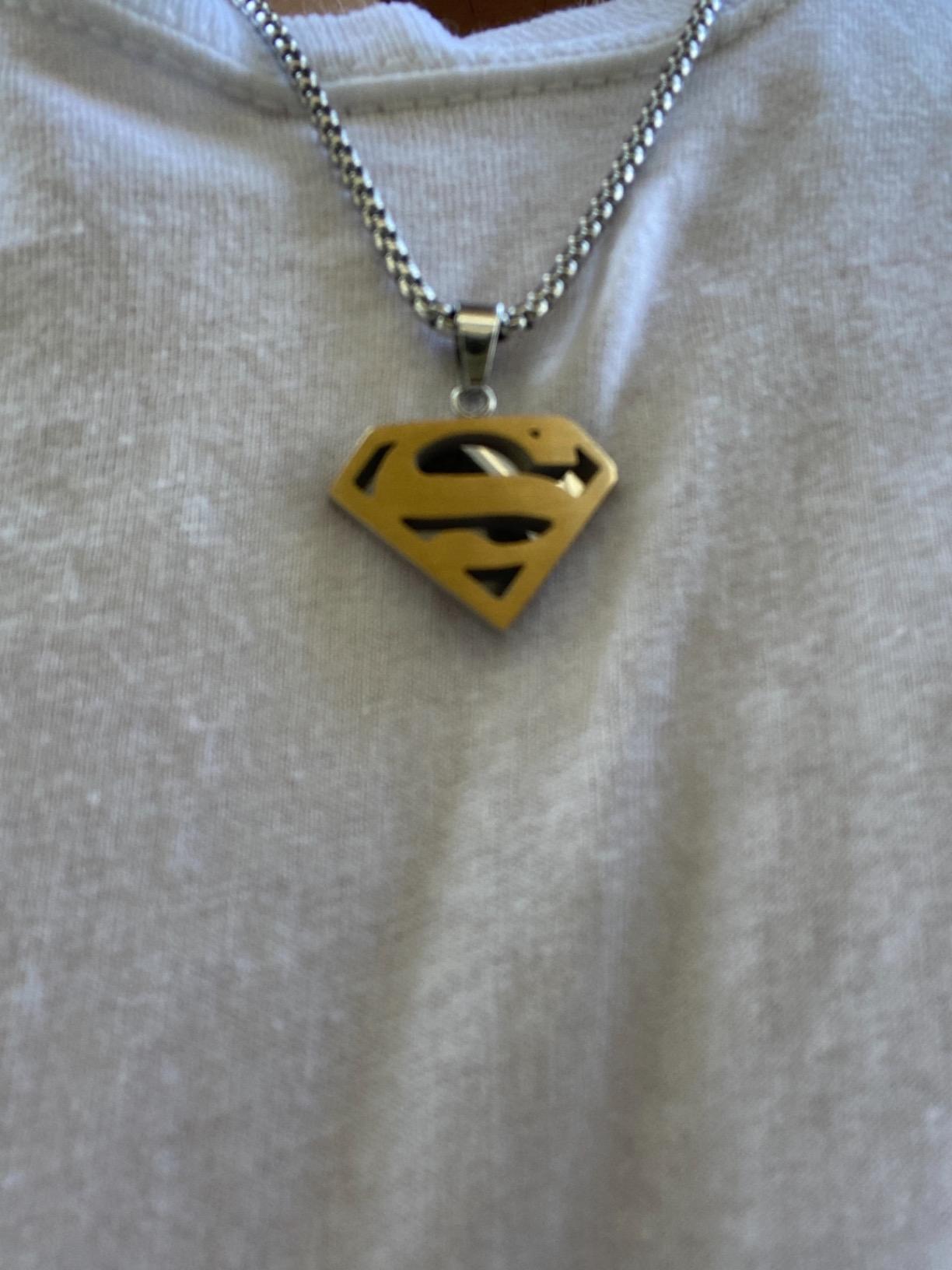 DC Comics Superman Jewelry for Men, Stainless Steel Pendant Necklaces ...