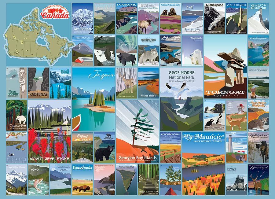 Cobble Hill 1000 Piece Puzzle - National Parks and Reserves of Canada ...