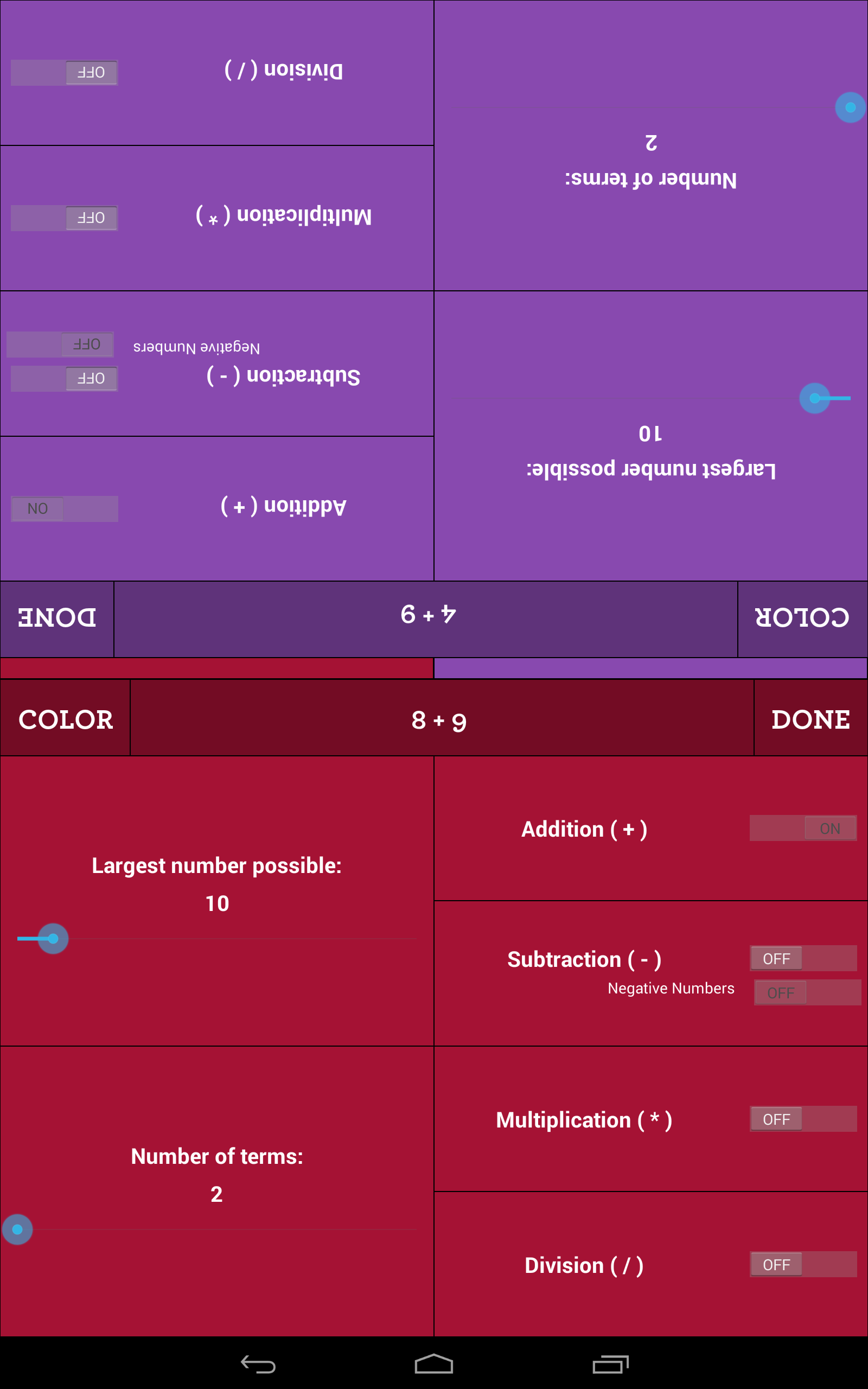 Math Duel - Two Player Split Screen Mathematical Game for Kids and ...