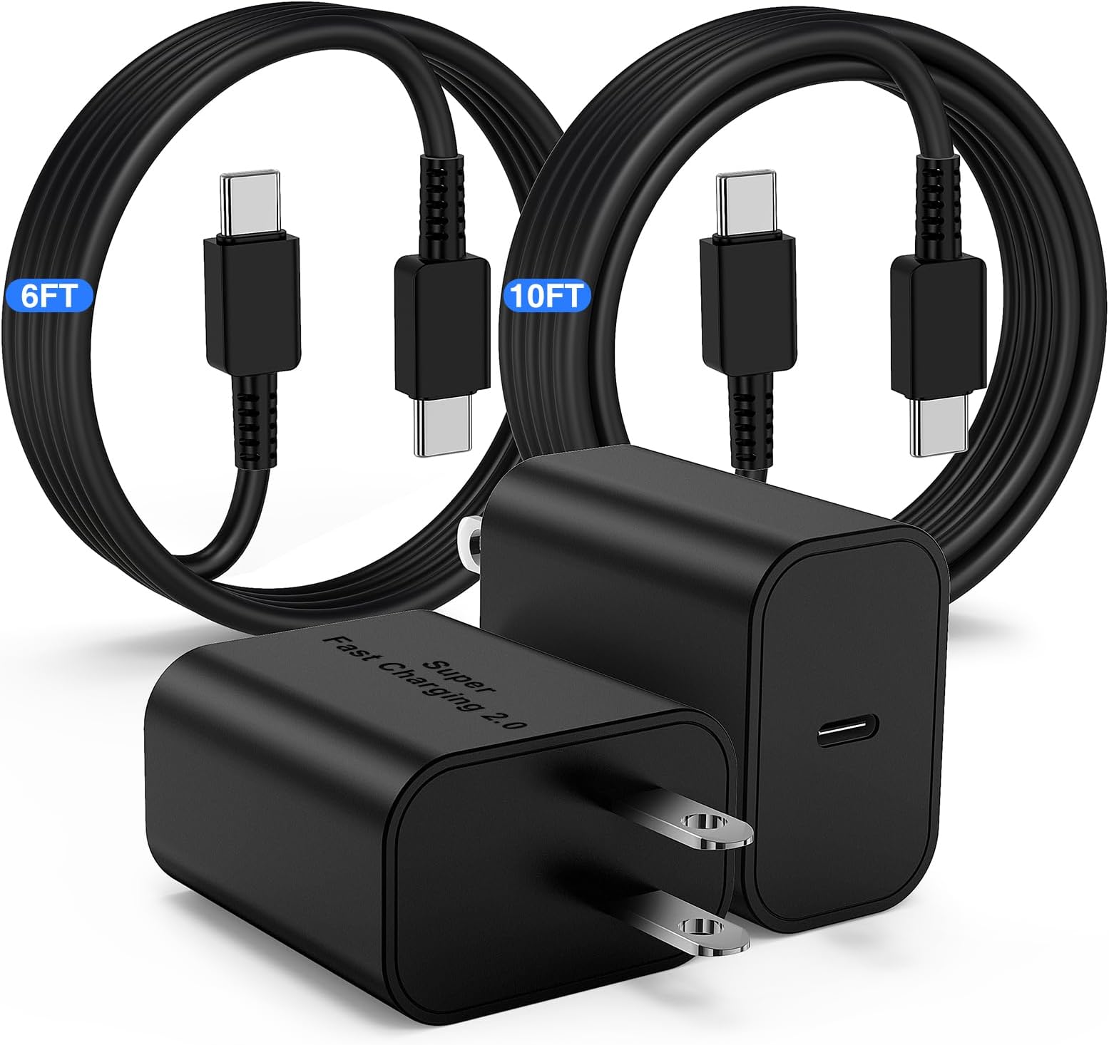 Amazon.com: 25W Samsung Type C Charger Fast Charging - 2 Pack USB C ...