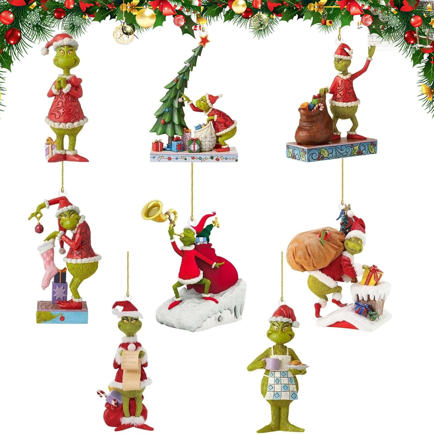 Christmas Ornaments 2023 8Pcs Christmas Tree Ornaments Acrylic christmas-ornaments-2023-8pcs-christmas-tree-ornaments-acrylic