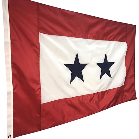 Amazon.com : 3x5' 2 BLUE STARS Service Star Flag, All Weather Nylon for ...
