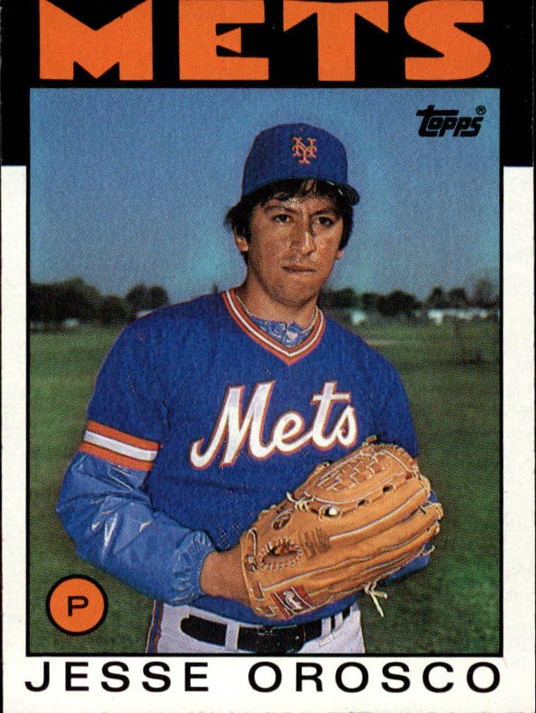 Amazon.com: 1986 Topps Baseball Card #465 Jesse Orosco : Collectibles ...