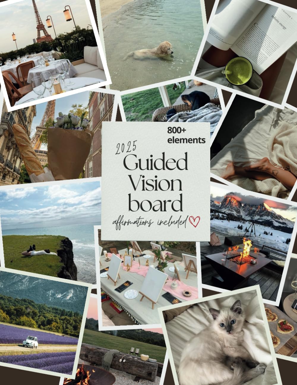 Vision Board Magazine Guided Book 800+ Pictures and Quotes for Vision ...