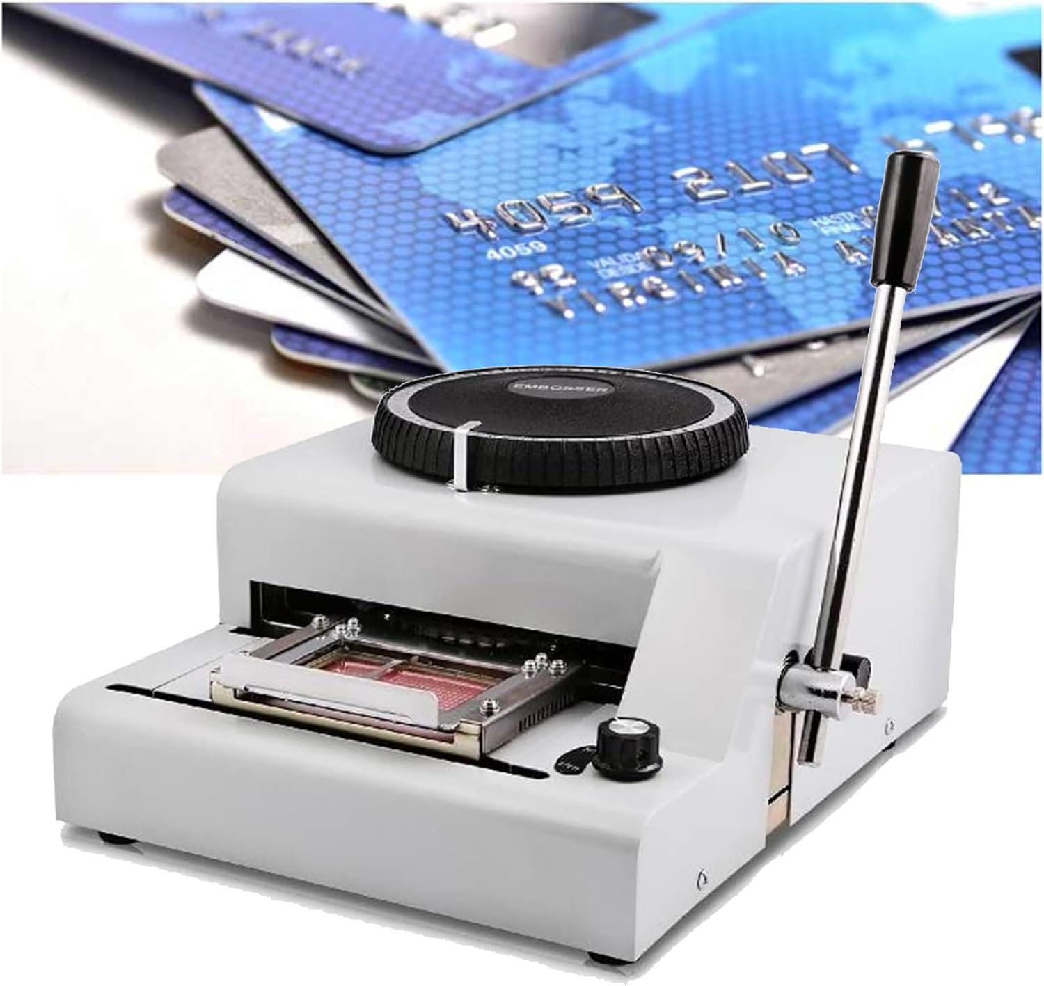 Amazon.com: JXQKJ Embossing Machine 72 Character Card Embosser, for PVC ...