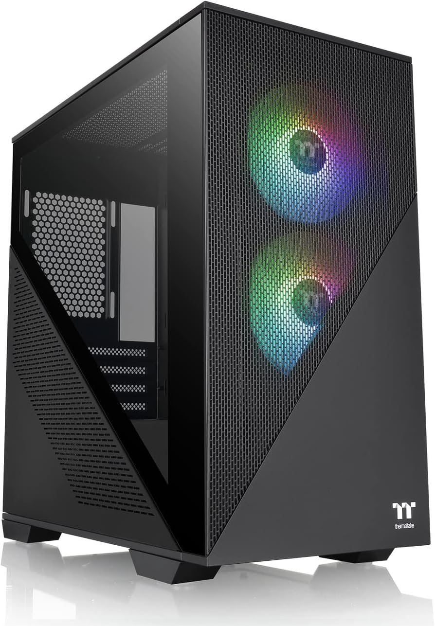 Thermaltake Divider 170 Tempered Glass ARGB Micro Case Black Edition ...