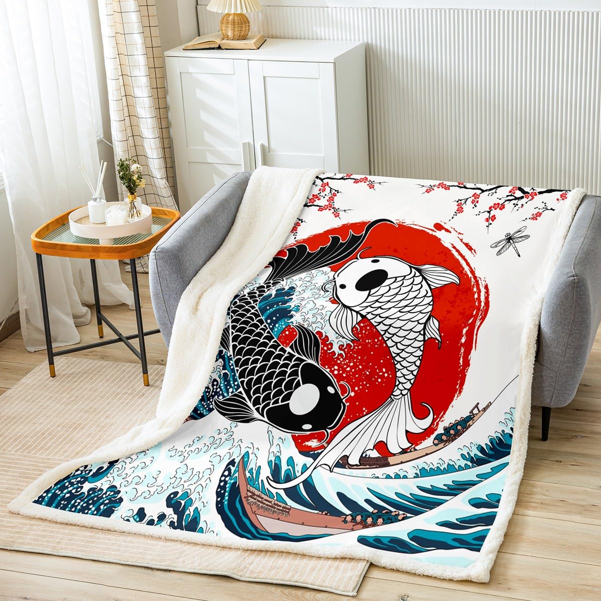 Japanese Throw Blankets Japanese Throw Blanket Cotton Double Sided