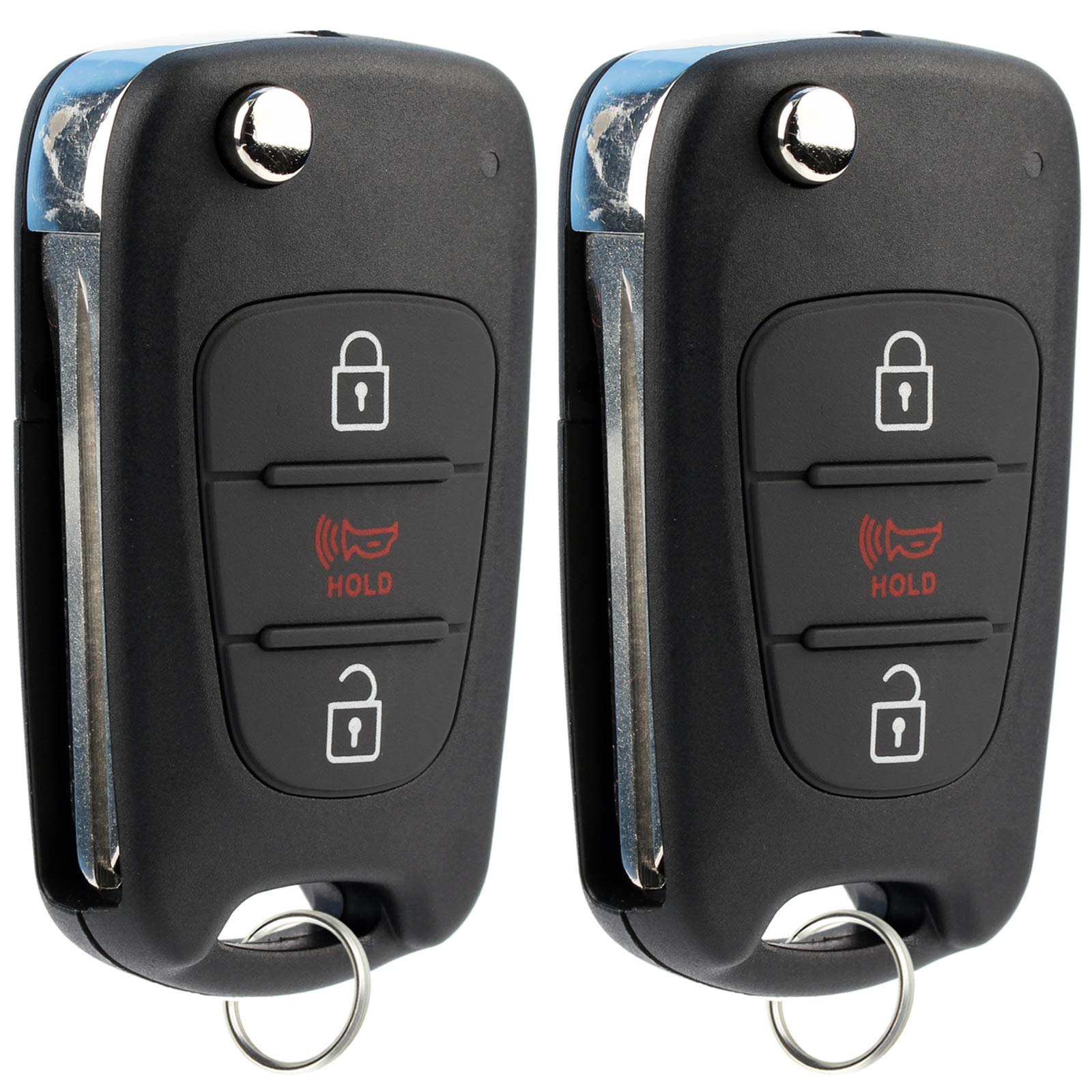 Amazon.com: KeylessOption Keyless Entry Car Remote Flip Ignition Key ...