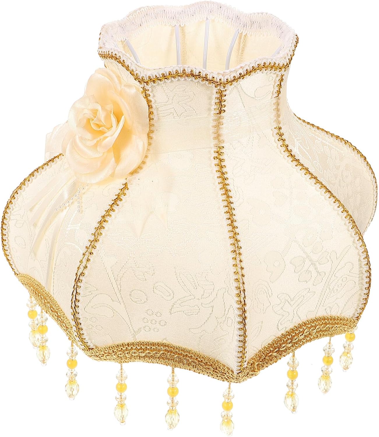 Veemoon Vintage Victorian Lamp Shade, European Floral Fabric Lamp Shade ...