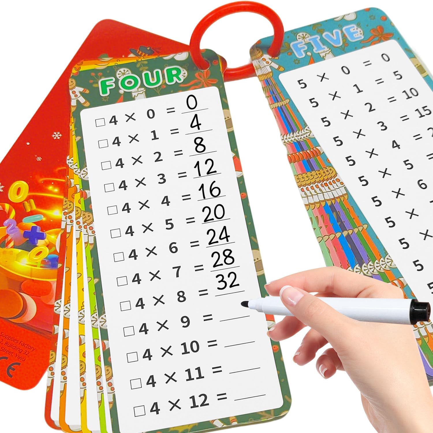 Snapklik.com : 0-12 Multiplication Flash Cards, Large Math Table ...