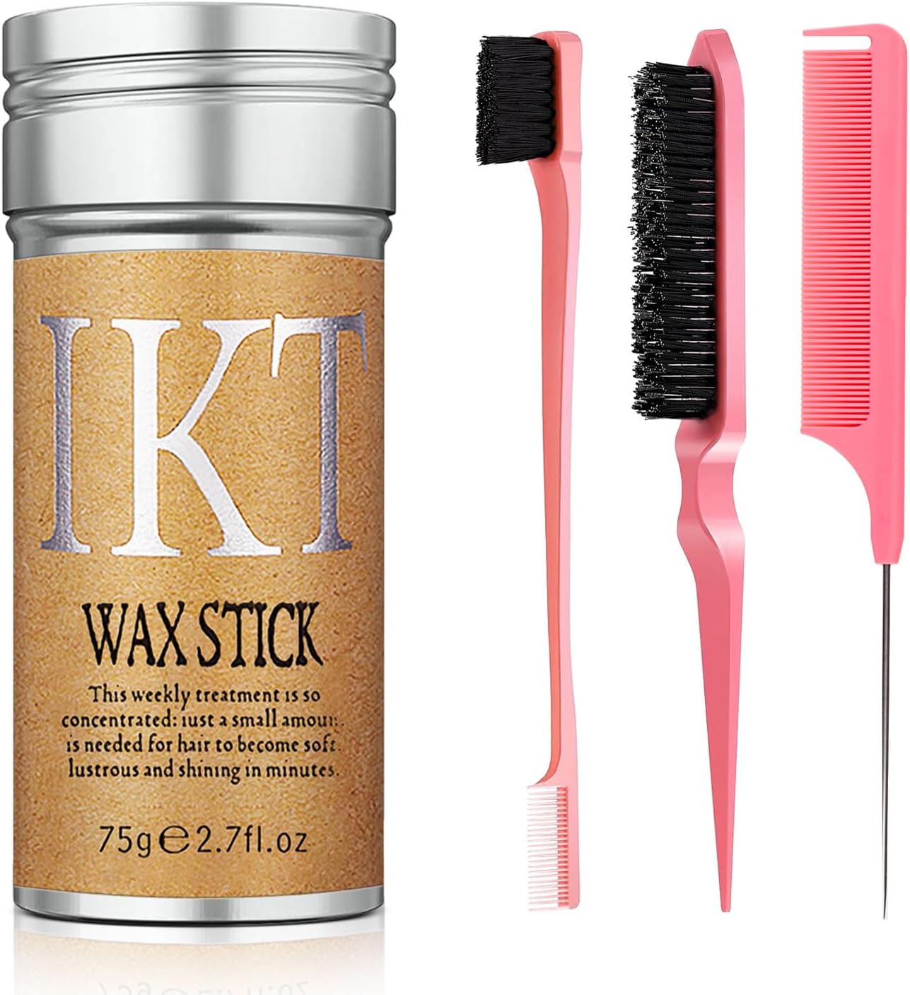 Amazon.com : Hair Styling Comb Set, Pink, 3-Piece Teasing and ...