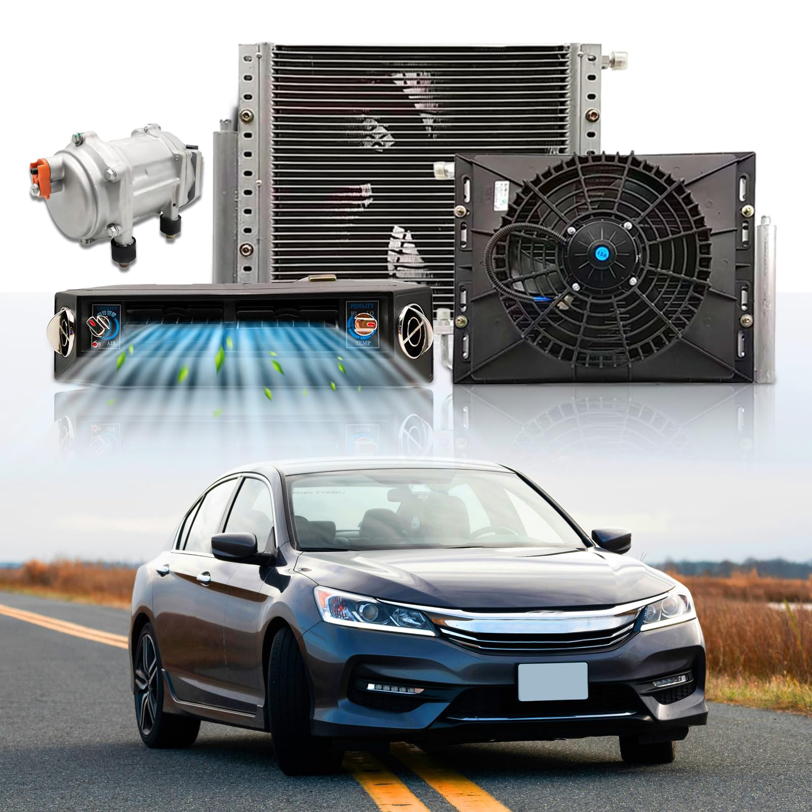 Amazon.com: 12 Volt DC Universal Under Dash Air Conditioner 10000BTU ...