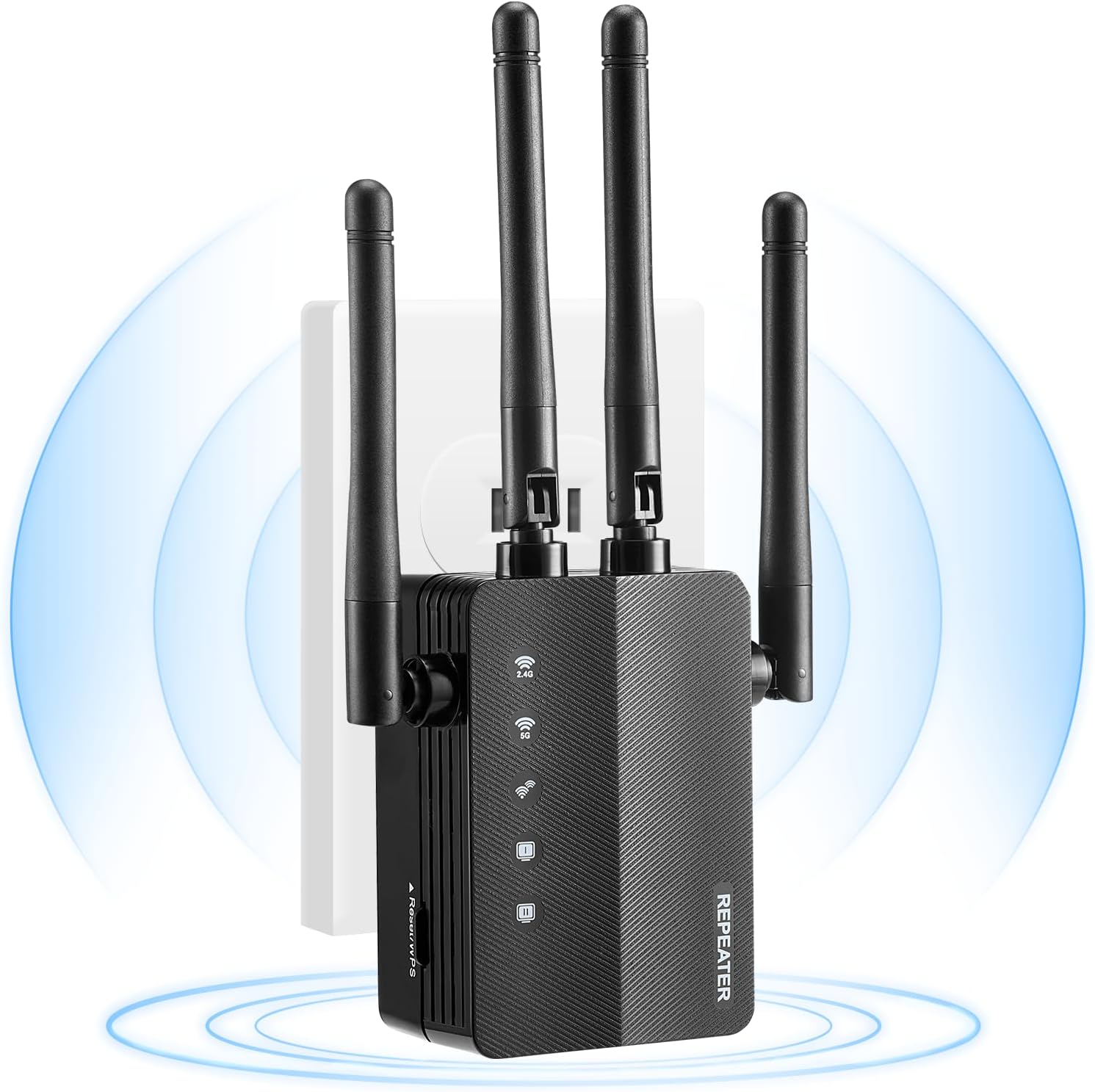 KCB Repetidor de Señal WiFi 1200Mbps, Extensor de Señal WiFi con 4 ...