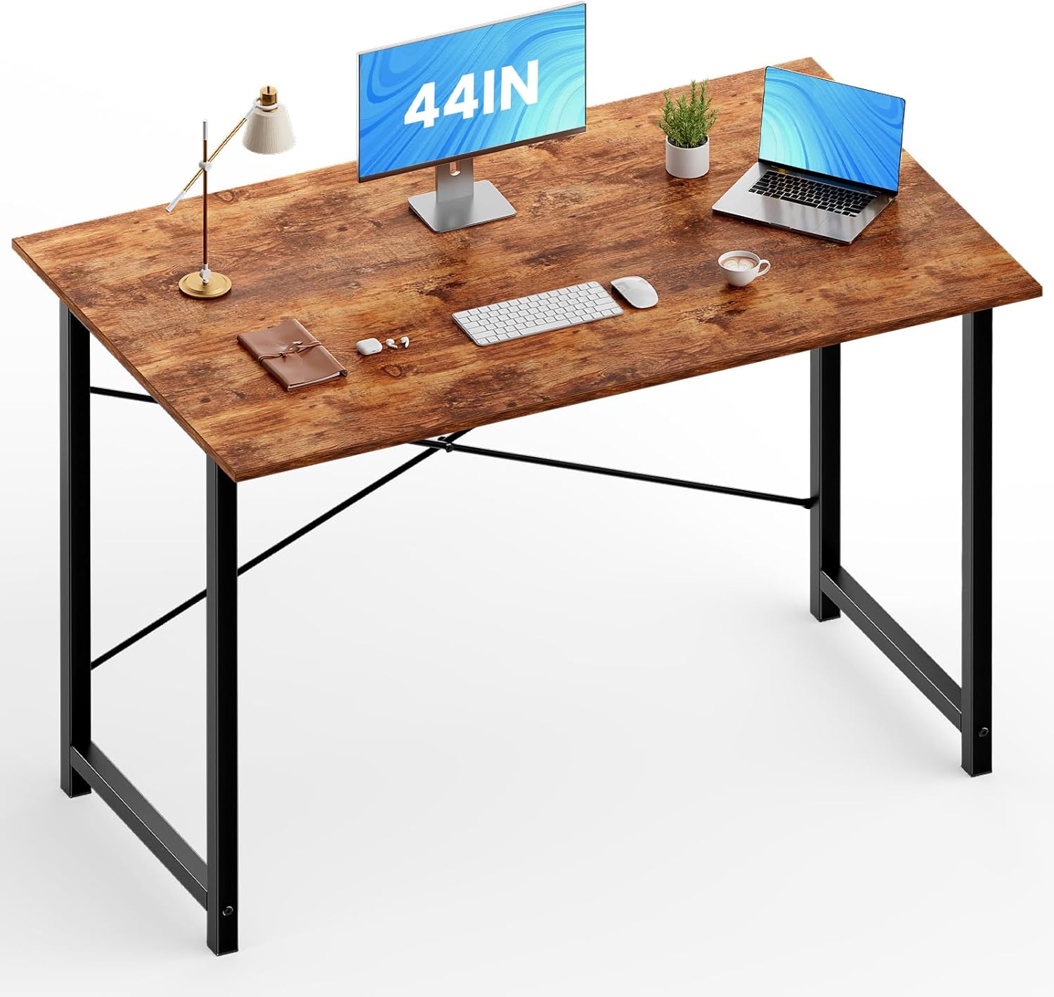 Amazon.com: OLIXIS 44 Inch Home Office Desk, Small Computer Work Table ...