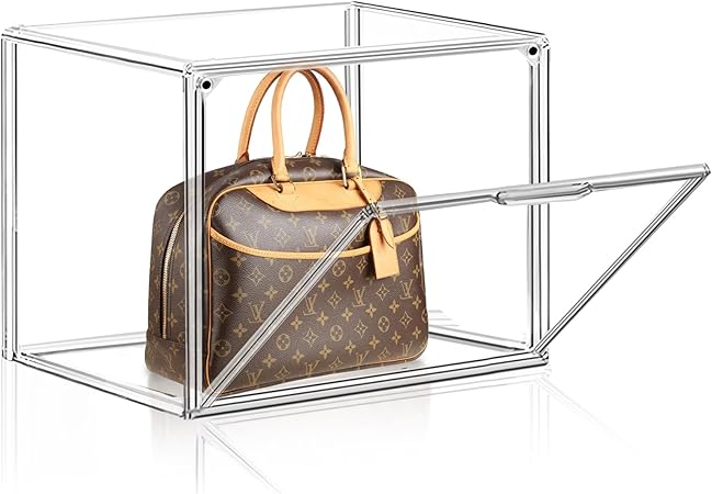 Amazon.com: X-Large Clear Acrylic Display Case for Handbag, Stackable ...
