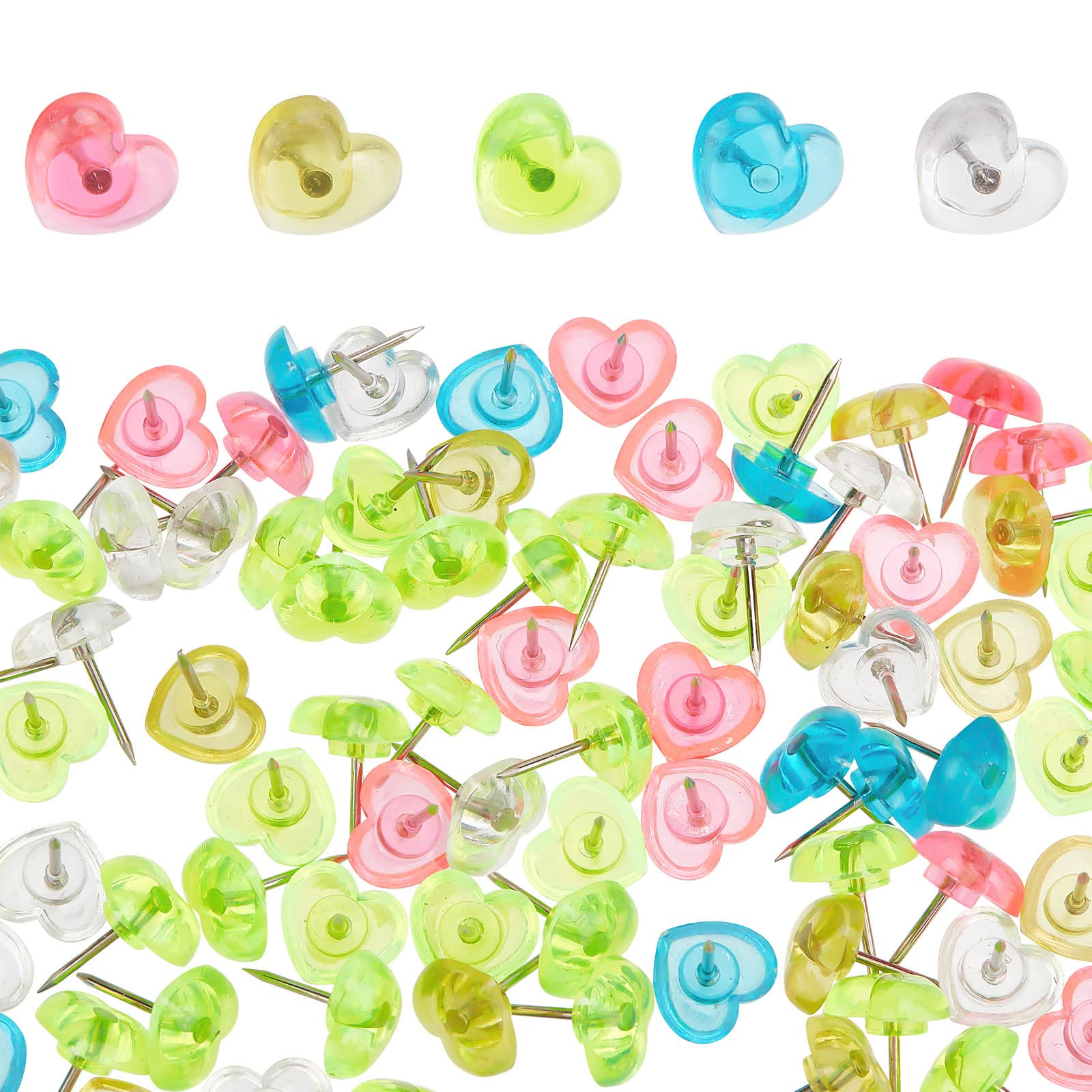Gorgecraft 1 Box 100pcs Heart Push Pins 0 49 Inch | Desertcart INDIA