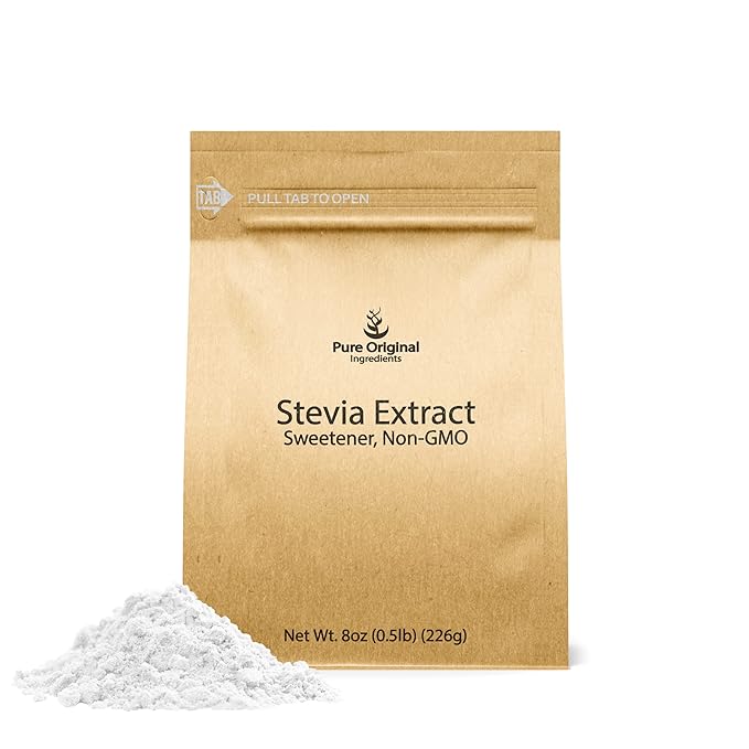Amazon.com: Pure Original Ingredients Stevia Extract 8oz, Zero Calorie ...