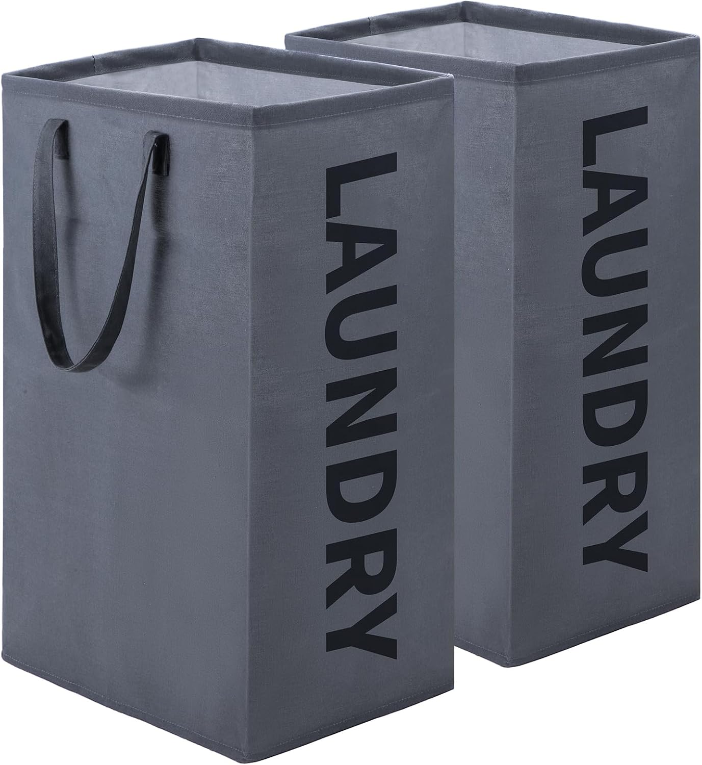 Gosipeya 80L Collapsible Laundry Baskets with Extended Handles