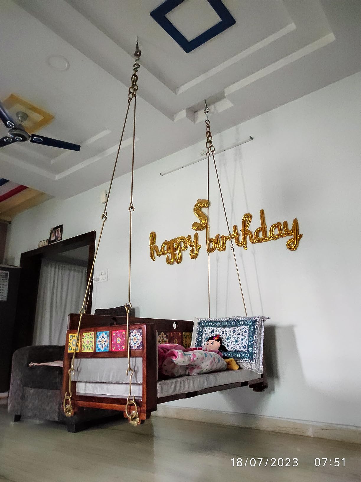 Royal Ambience - Wooden Convertible Flexible Reversible Swing /Jhula ...