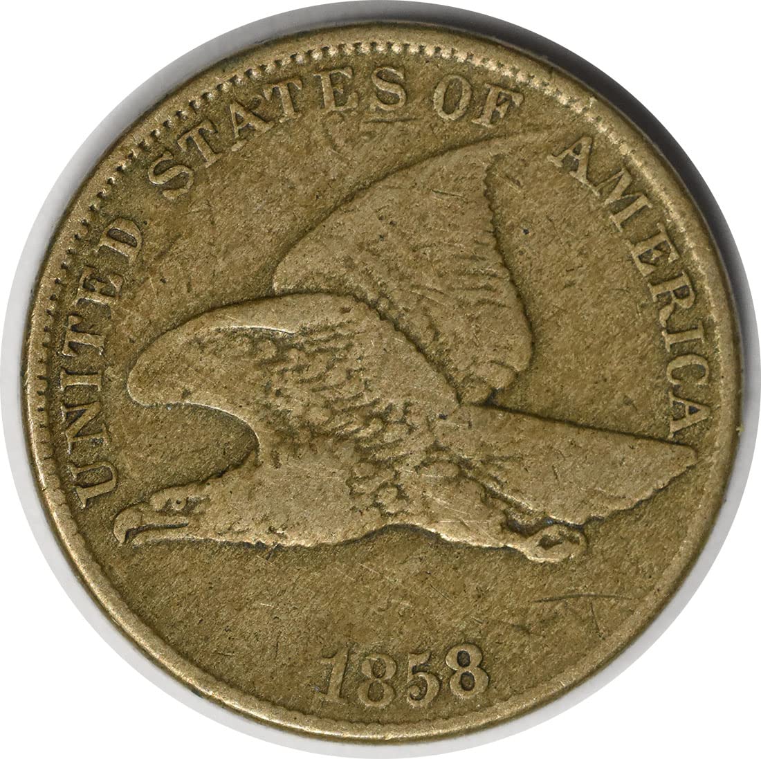 1858 P Flying Eagle Large Letters Cent Uncertified VG at Amazon's ...