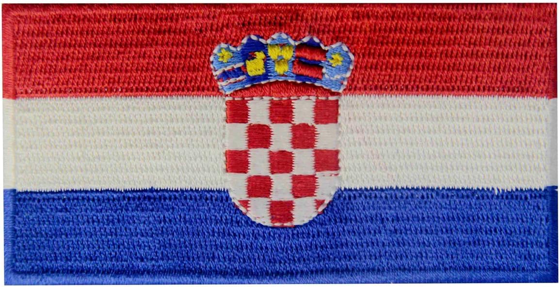 Amazon.com: Croatia Flag Embroidered Patch Croatian Iron On Sew On ...
