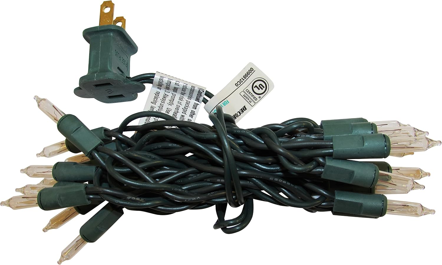 Amazon.com: Holiday Pride 35 Clear Mini Lights Green Wire - 35 Count ...