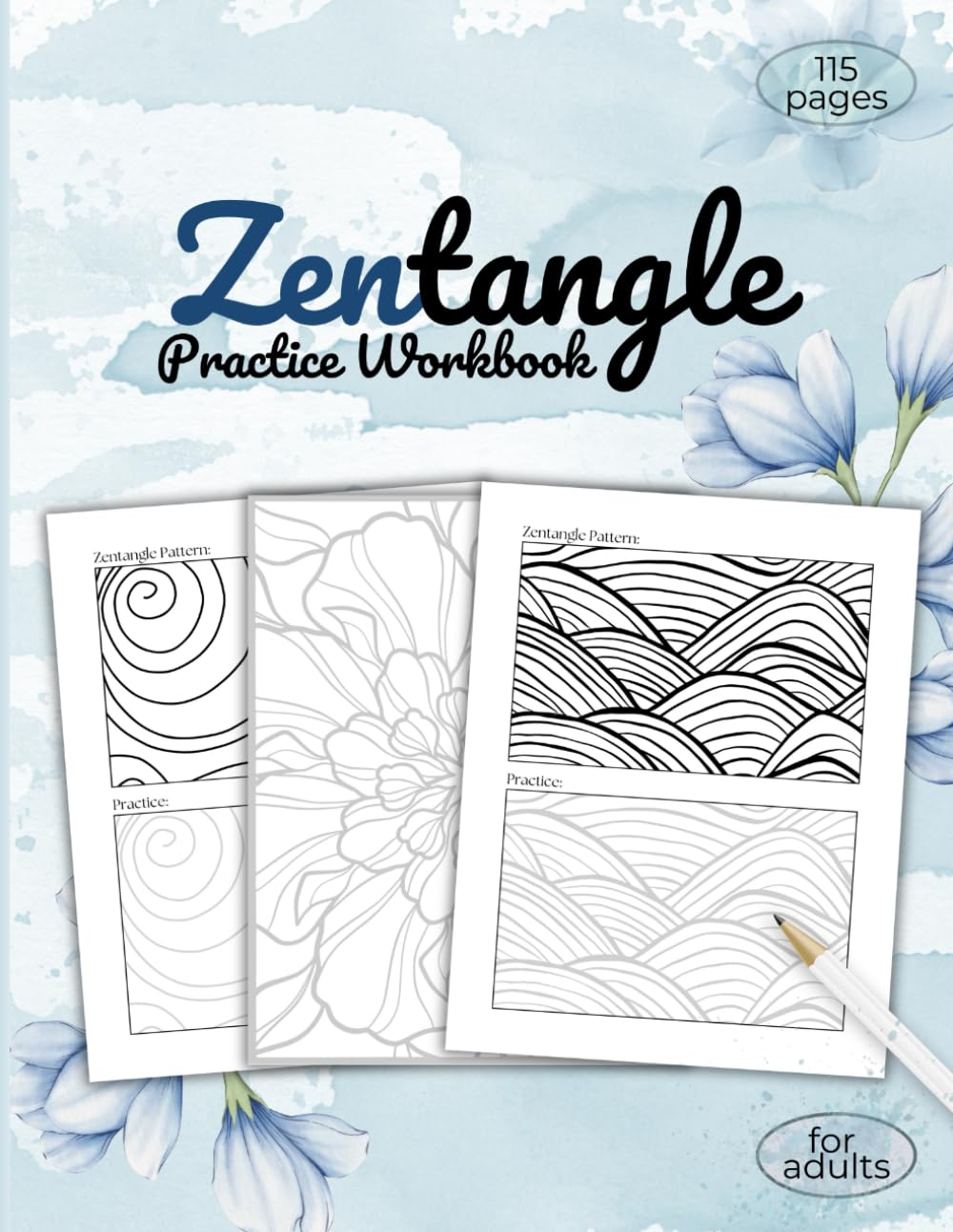 Amazon.com: Zentangle Patterns for Practice, Mindful Drawing and ...