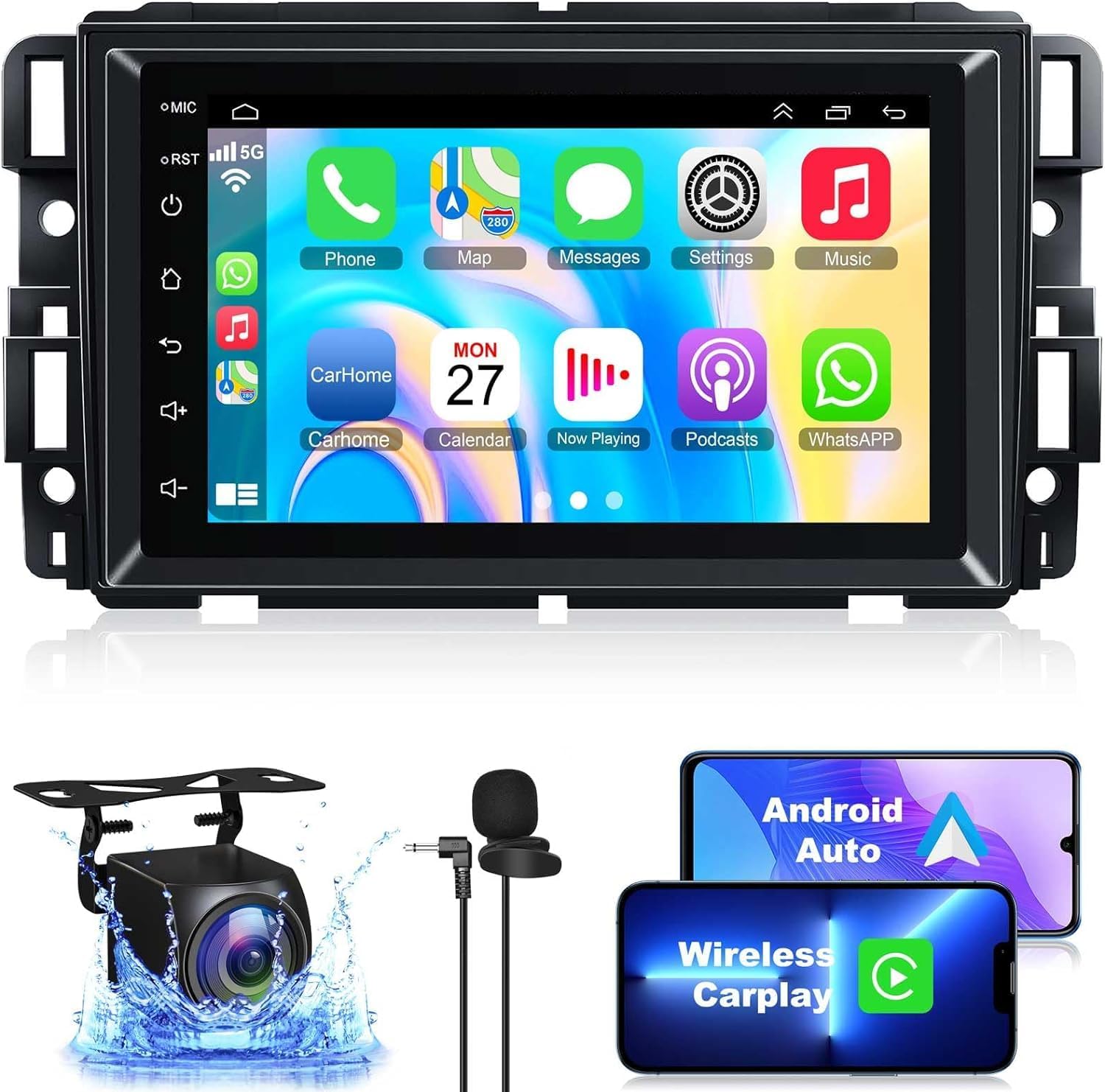 Amazon.com: 2+32GB Android 12 Car Stereo for Chevrolet Chevy Silverado ...