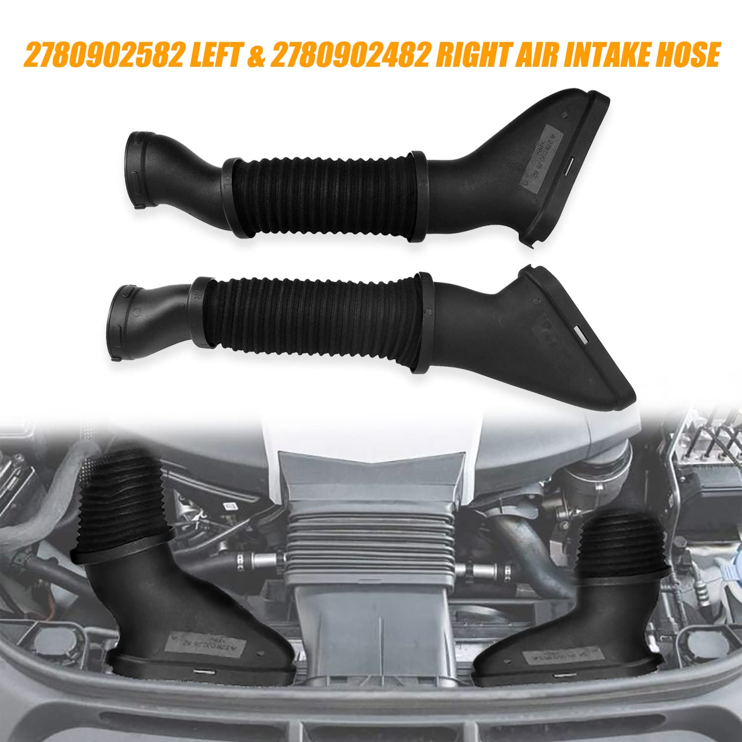 RANSOTO 2780902582 Left & 2780902482 Right Air Intake Hose Air Inlet ...