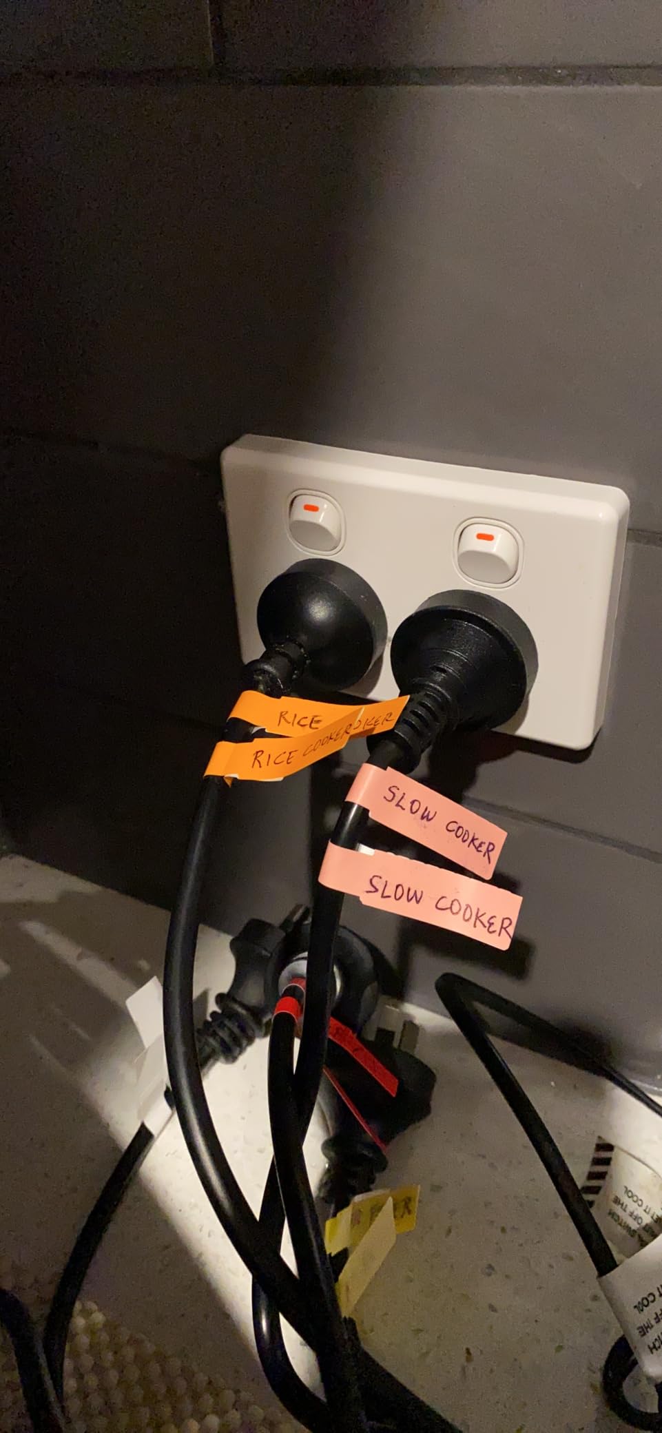 360 Cable Cord Labels, Hianjoo Self Adhesive Cable Tags Sticker ...