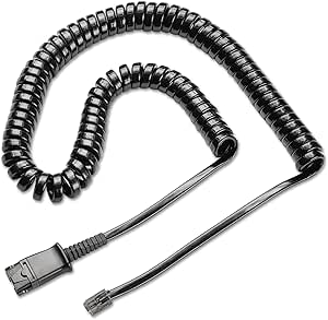 Plantronics 26716-01 U10 Amplifier Cable - Black (Pack of 1) : Amazon ...