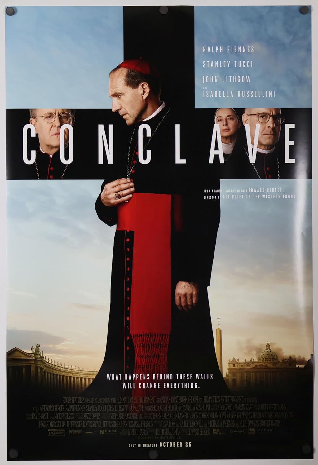 Amazon.com: CONCLAVE MOVIE POSTER 2 Sided ORIGINAL 27x40 Final - 2024 ...