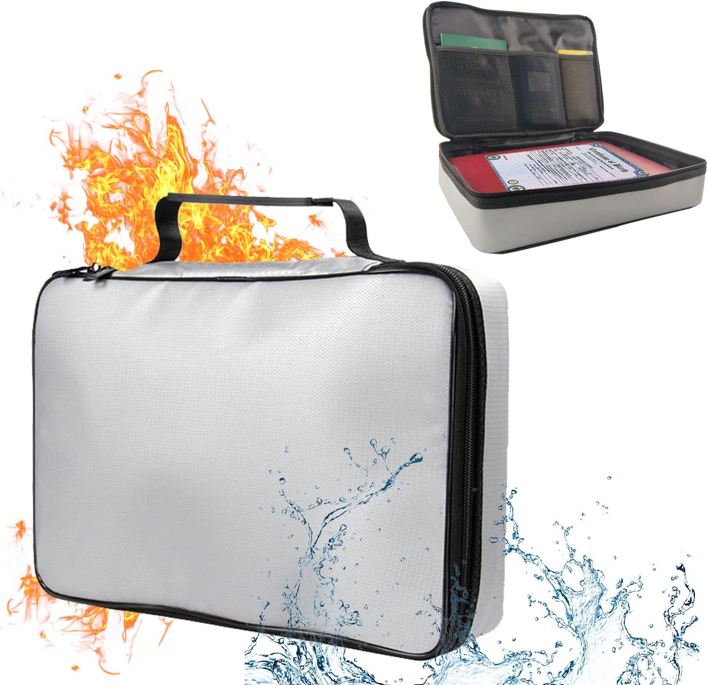 Amazon.com: Fireproof Document Bag Home Office Travel Fireproof Safe ...