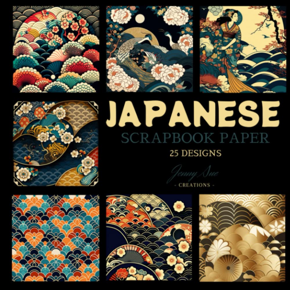 Japanese Scrapbook Paper: 25 Designs and 25 Double Sided Sheets, Ideal ...