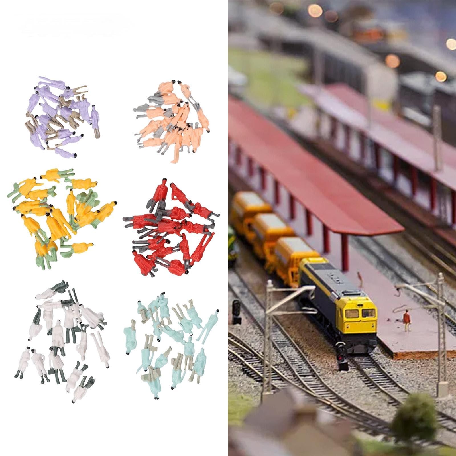 400Pcs Railway Train Layout 1:87 HO Scale Painted Figures Model People ...