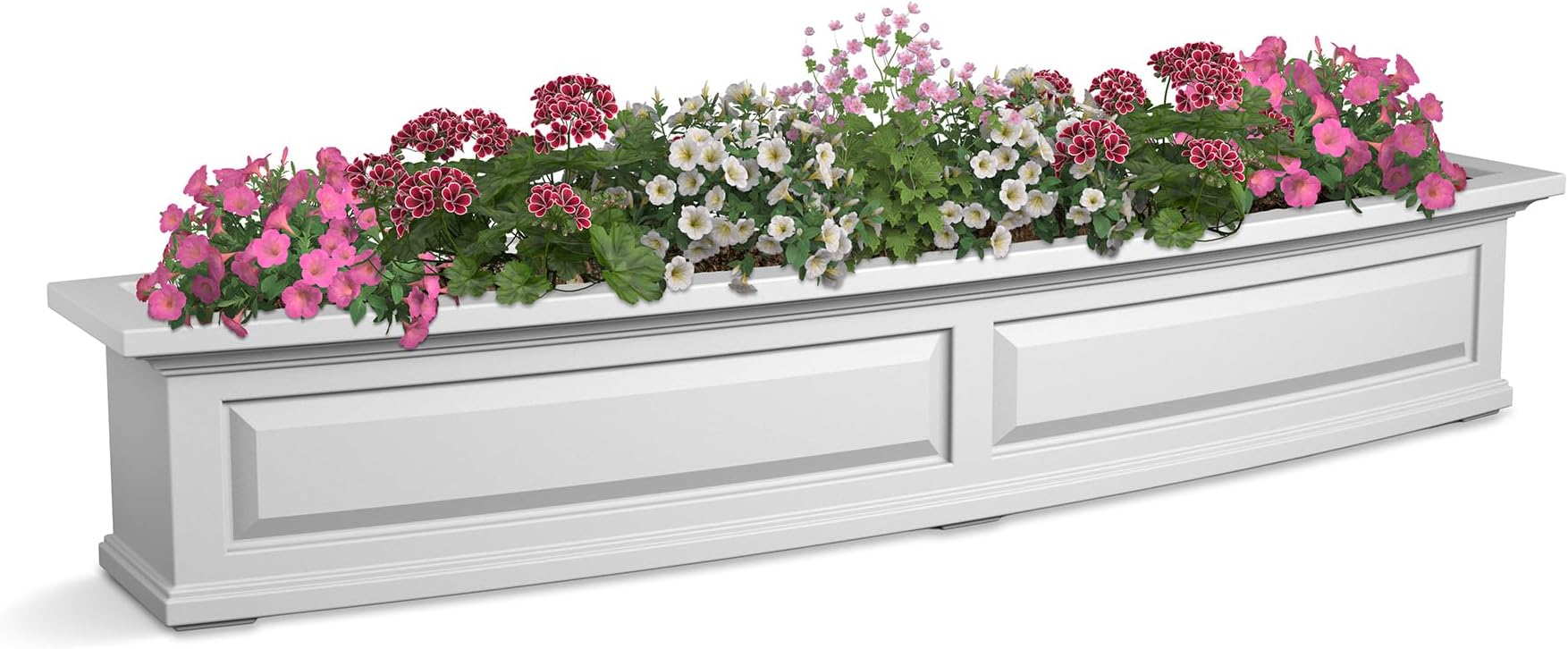 Amazon.com : Mayne Fairfield 5ft Window Box - White - 60in L x 11in W x ...
