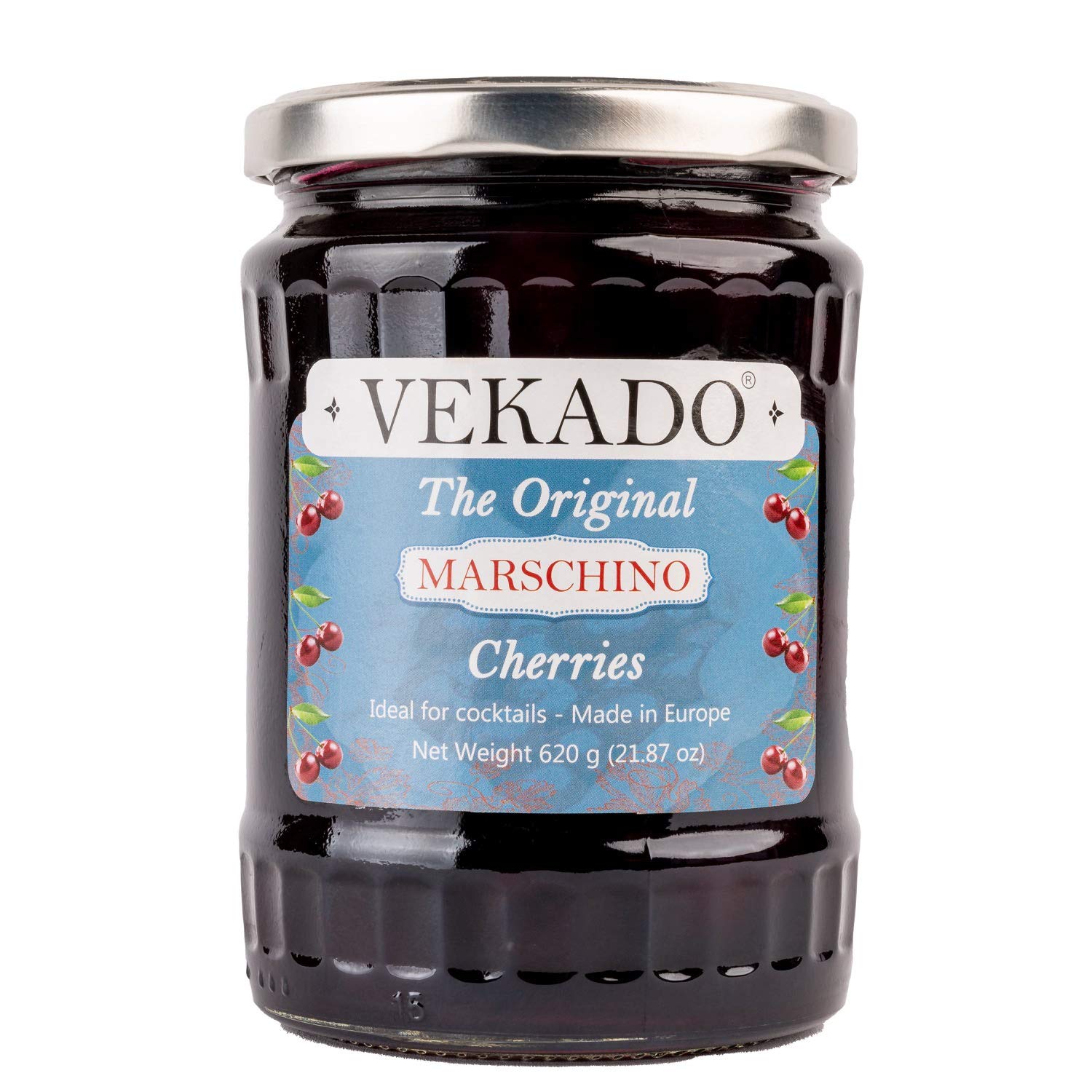 Amazon.com : Vekado Gourmet Maraschino Cherries - Italian Cherry for ...
