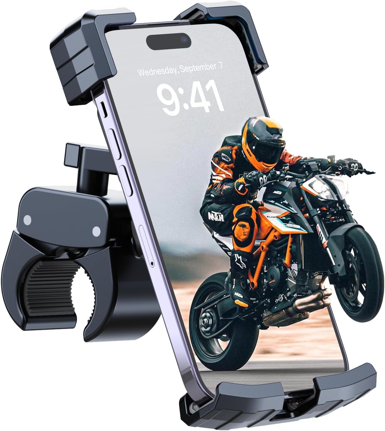 Amazon.com: MarsRider Bike Phone Holder Motorcycle Phone Mount with ...