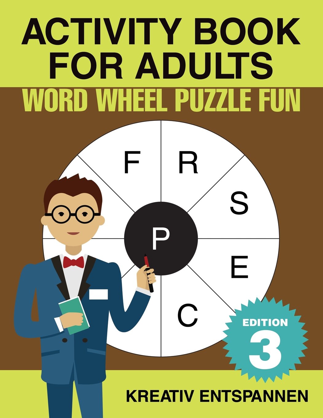 Activity Book for Adults - Word Wheel Puzzle Fun Edition 3: Entspannen ...