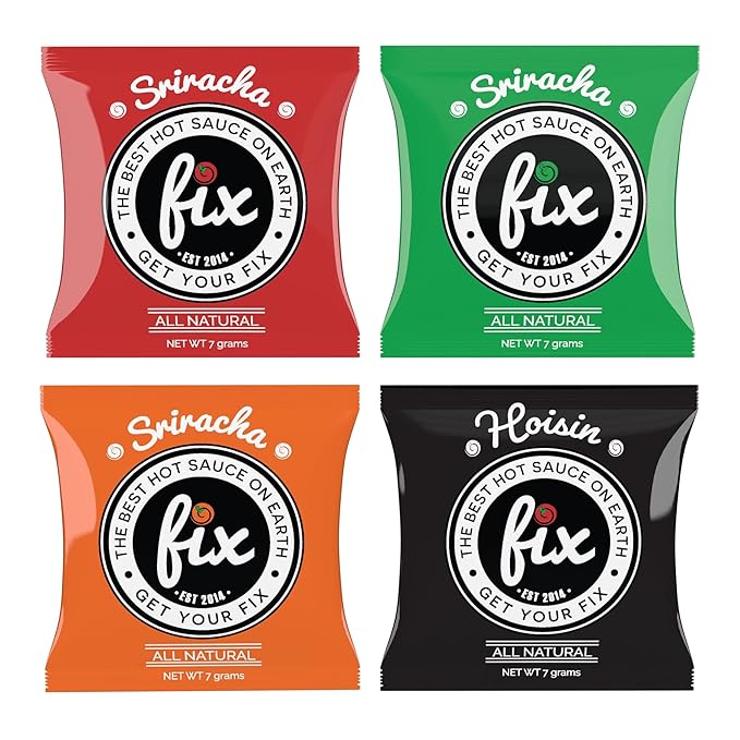 Amazon.com : NOVIIML uce Variety To-Go Packets - Signature Sriracha ...