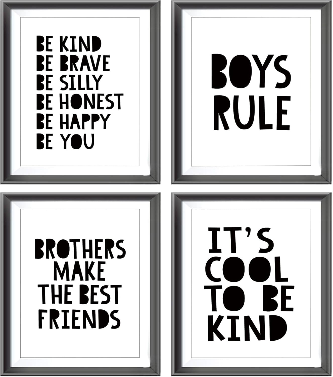 Amazon.com: Brothers Make The Best Friends Boys Rules Affirmations ...