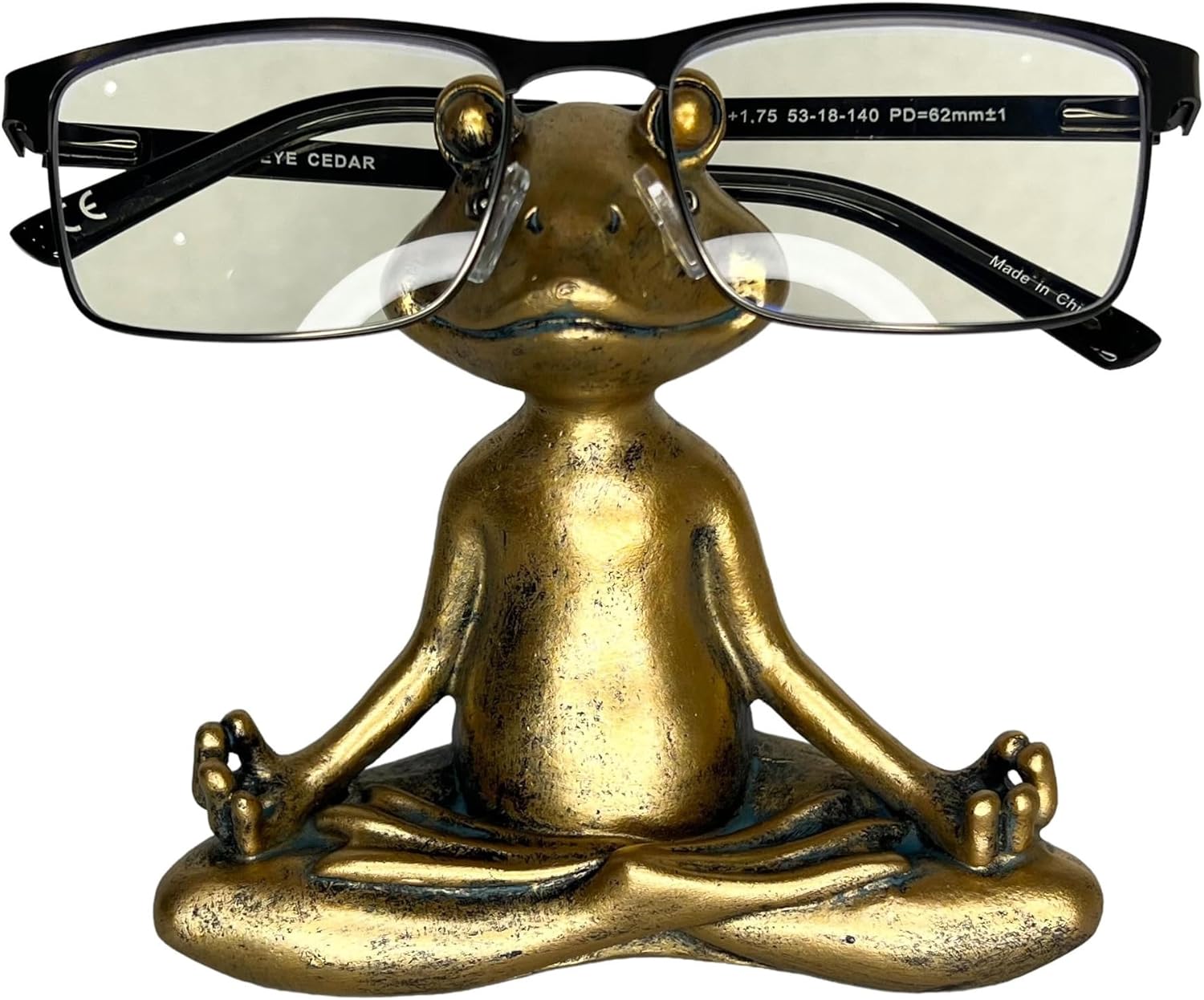 Amazon.com: Top Brass Yoga Frog Eyeglass Holder – Whimsical Reading ...