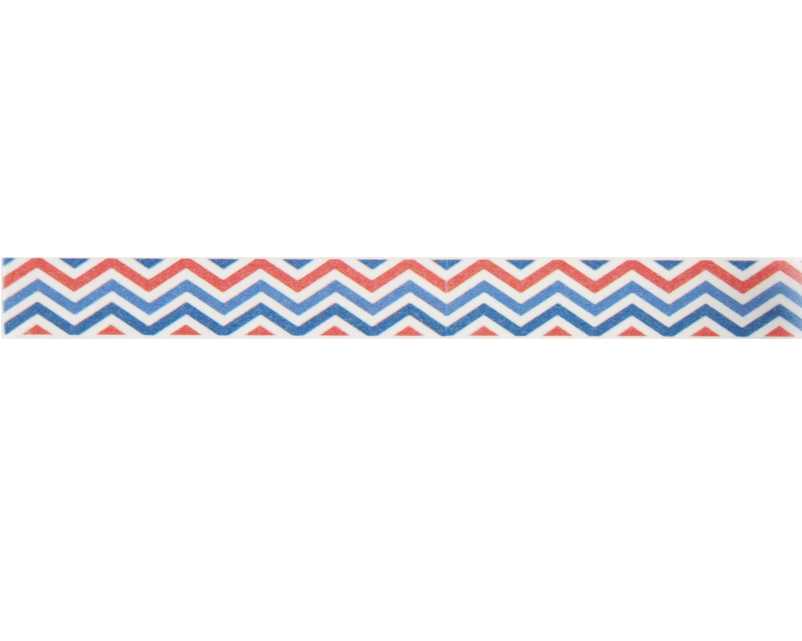 Red White And Blue Chevron Border
