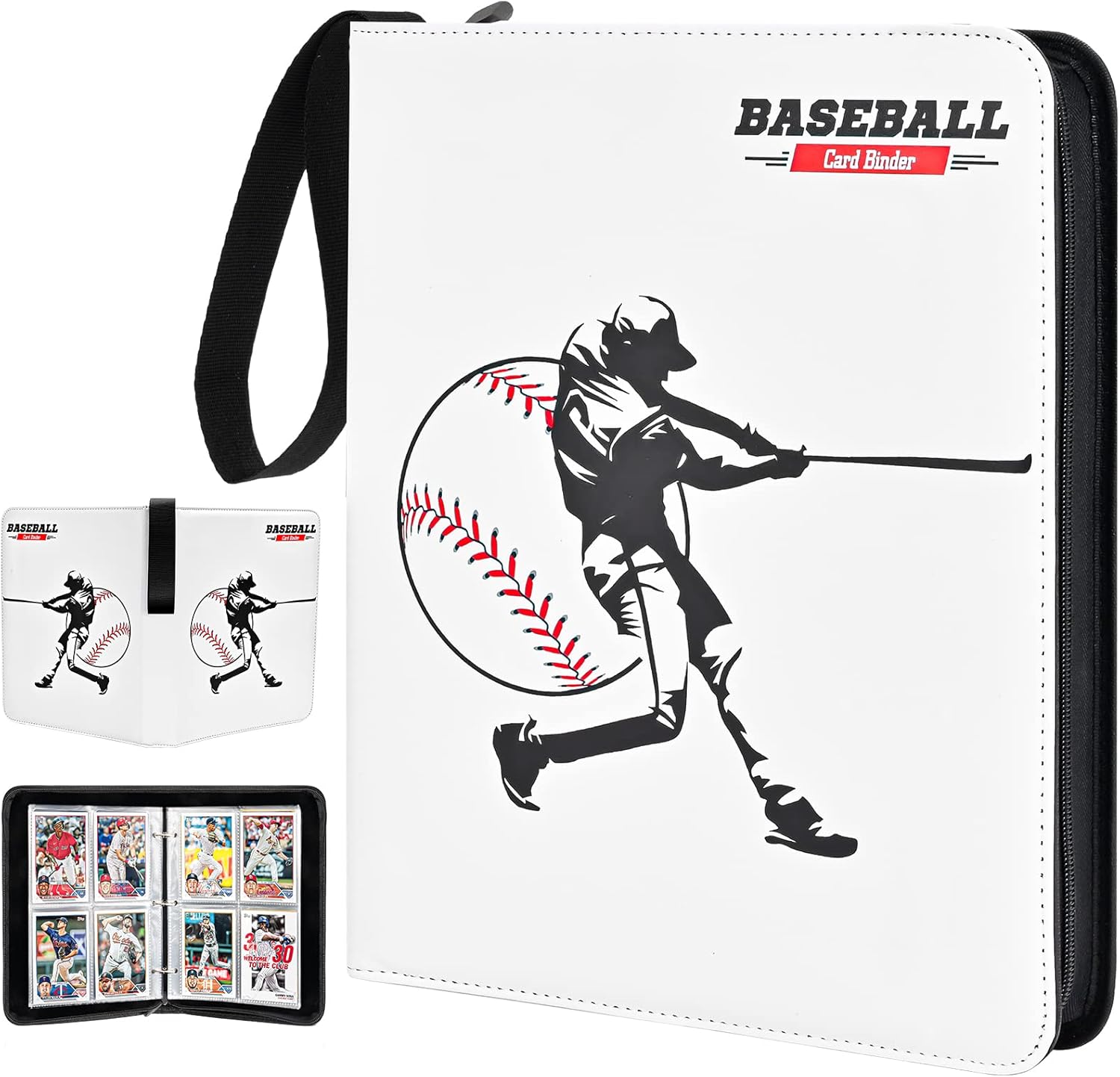 Amazon.com: ProCase 4-Pocket Baseball Card Binder Fits 440 Cards, Sport ...